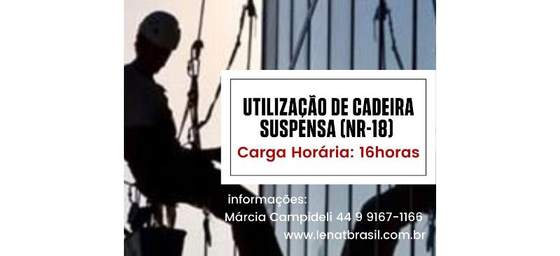 Utilização de Cadeira Suspensa Cursos em Maringá | MARINGA.COM